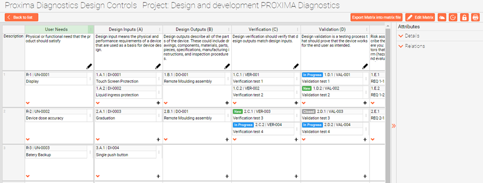Design Controls In The Traceability Matrix QmsWrapper
